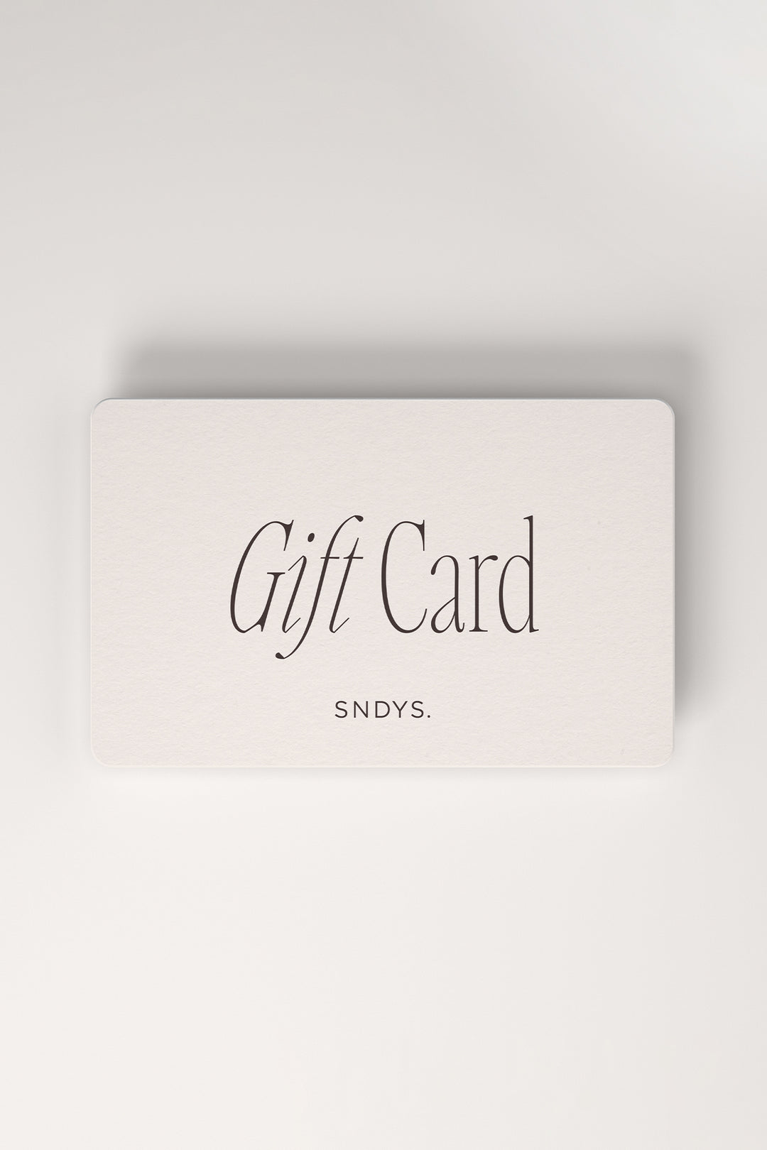 SNDYS GIFT CARD
